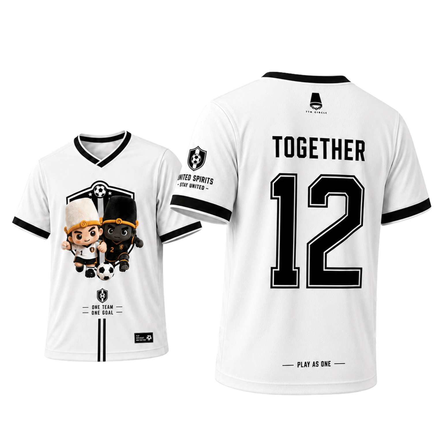 Hei Bai Wu Chang 大二爷伯 Soccer Jersey | 黑白无常 Dri-Fit Shirt